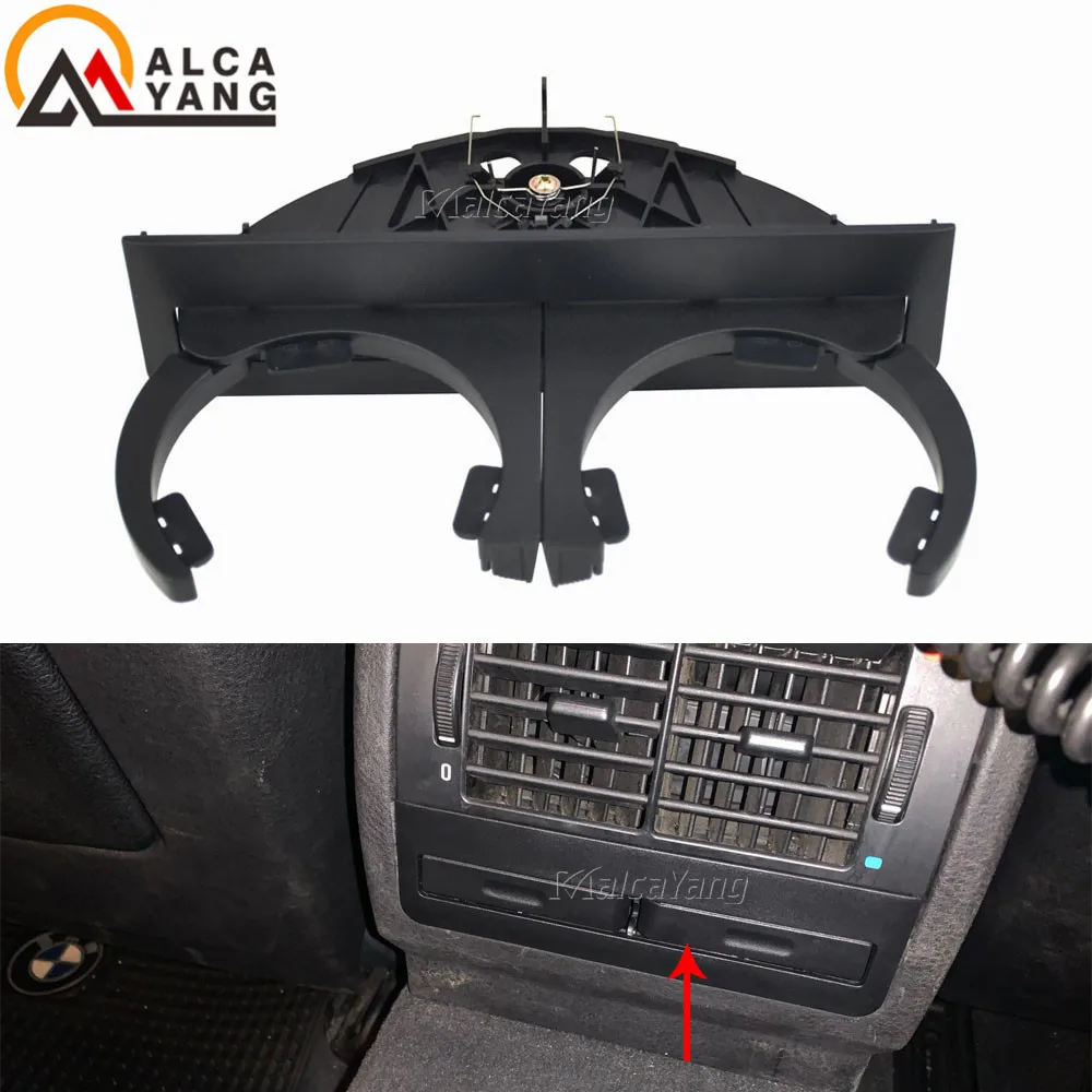 Car Vehicle Rear Dual Drink Water Cup Holder 51168184520 For BMW E39 ...