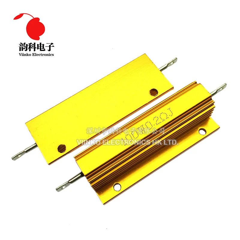 50W 100W Aluminum Power Metal Shell Case Wirewound Resistor 0.01R ...