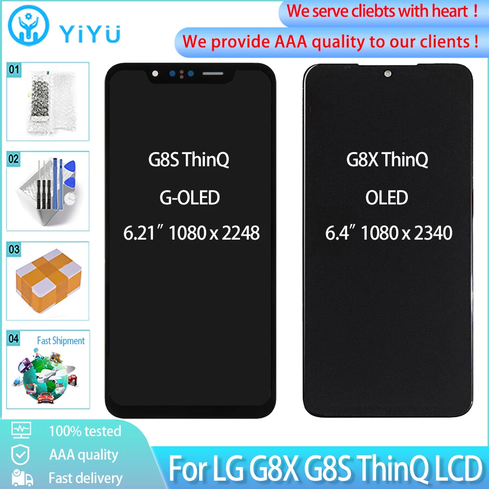 Original Lcd For Lg G8x G8s Thinq Lcd Display Touch Screen Digitizer ...