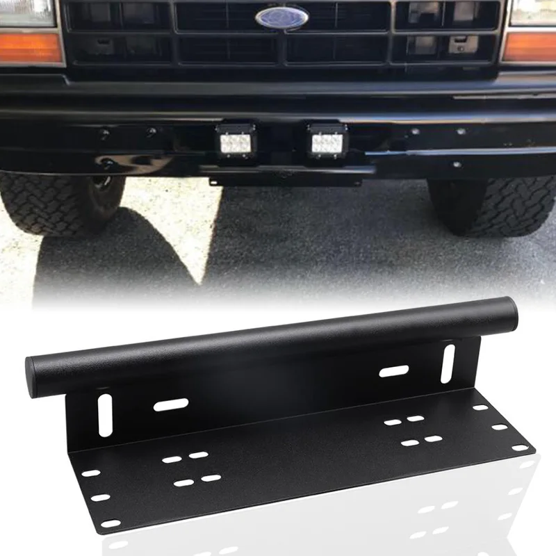 Auto-Bumper-License-Plate-Frame-Work-Light-Led-Bar-Holder-Bracket-Mount ...