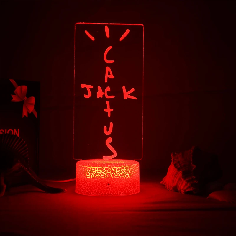 Cactus Jack Led Night Light Neon Table Lamp Bedside 【SALE／81%OFF】