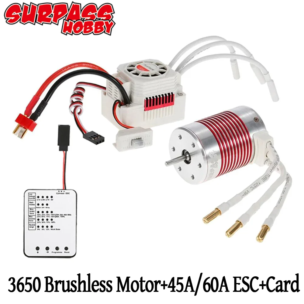 SURPASS HOBBY 3650 2300KV 3100KV Waterpfoof Brushless Motor With 45A ...