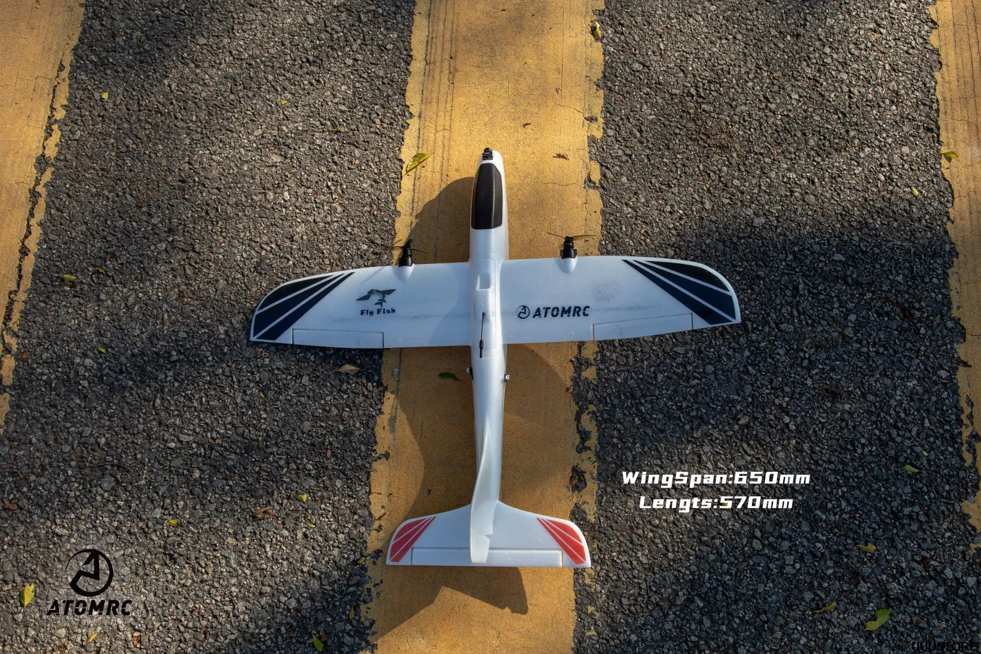 ATOMRC Flying Fish - 650mm Wingspan Fixed Wing Aircraft RC Airplane PN ...