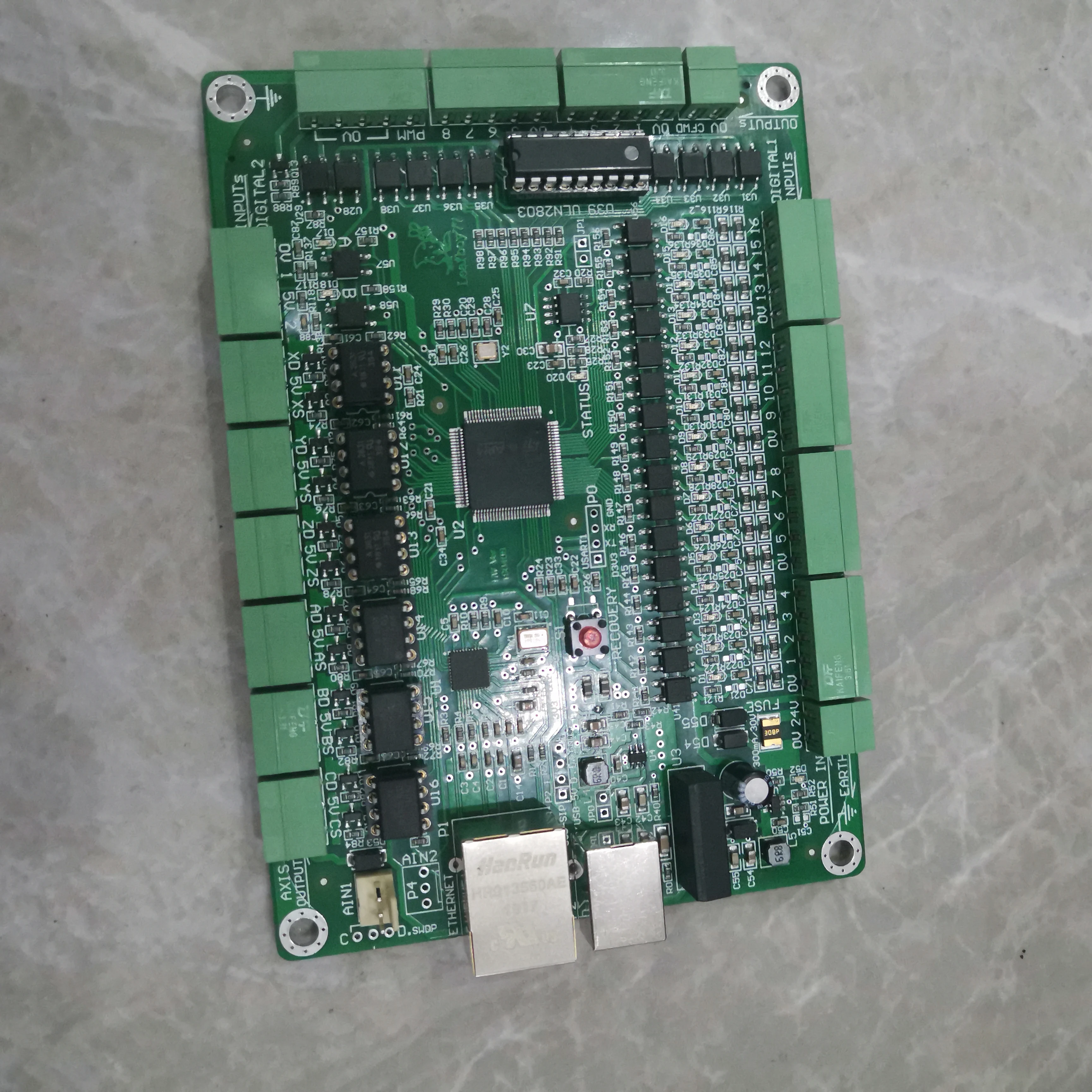 CNC Controller 6 Axis USB Mach3 Ethernet Interface Motion Control Card Breakout Interface Board ...