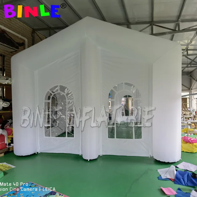 8x5x4meters White Square Giant Inflatable Wedding Tent,led party ...