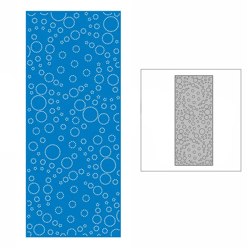 2021 New Dotted Pattern Panel Bubble Round Circular Metal Cutting Dies ...