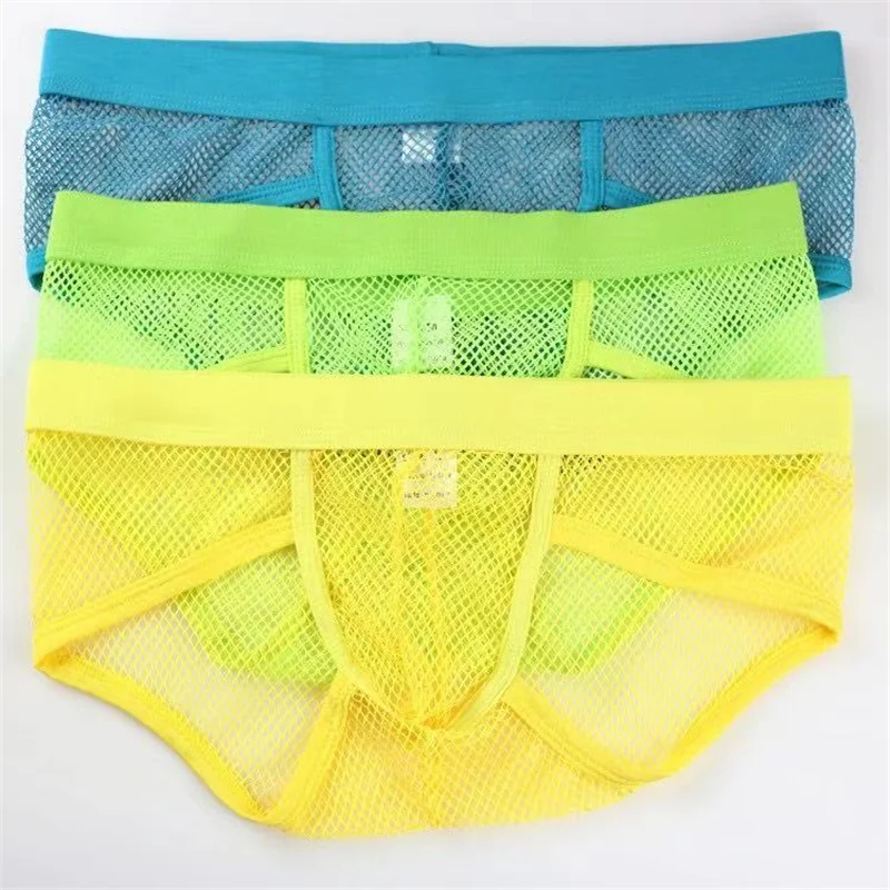 Ropa-interior-Sexy-para-hombre-B-xer-transpirable-transparente-suave ...