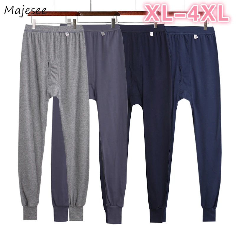 Thermal-Underwear-Bottoms-Men-Solid-Cotton-Breathable-Autumn-Winter ...