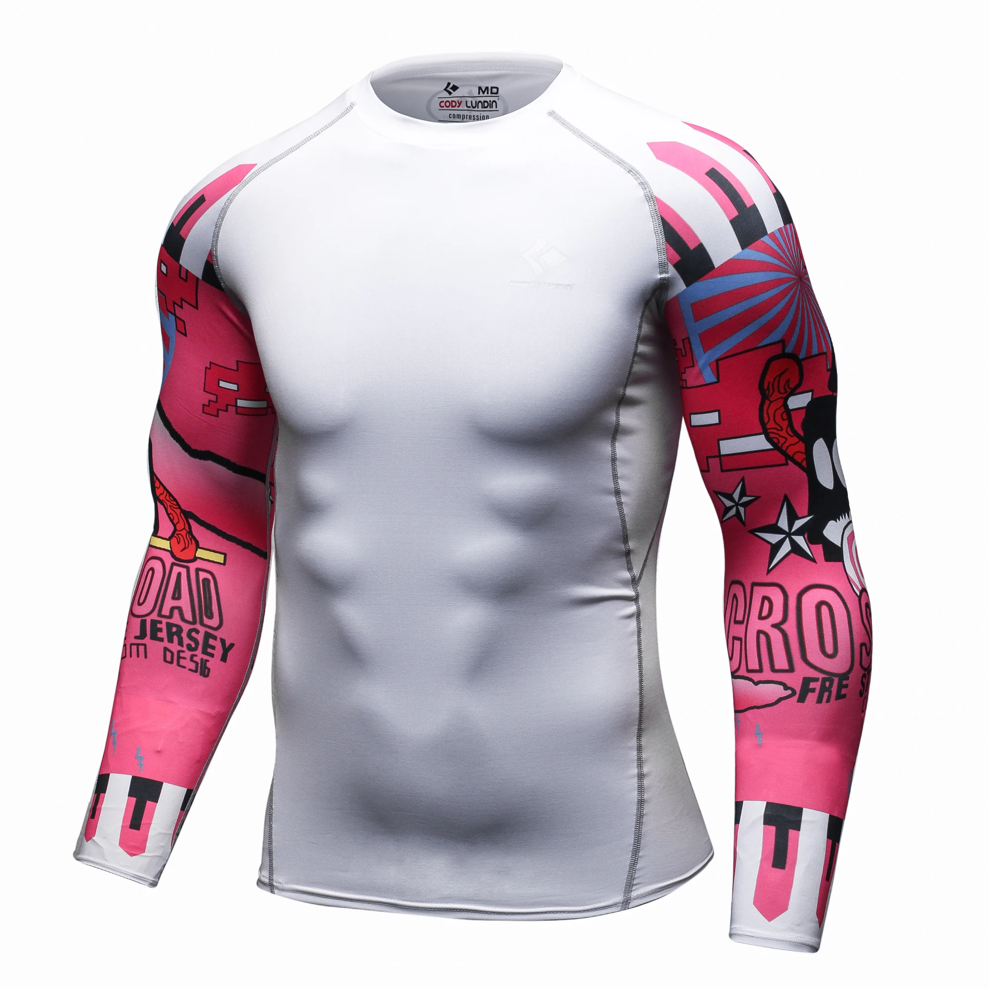 Cody Lundin Quikly Dye Mesh Men's Digital Printed Compression Rash ...