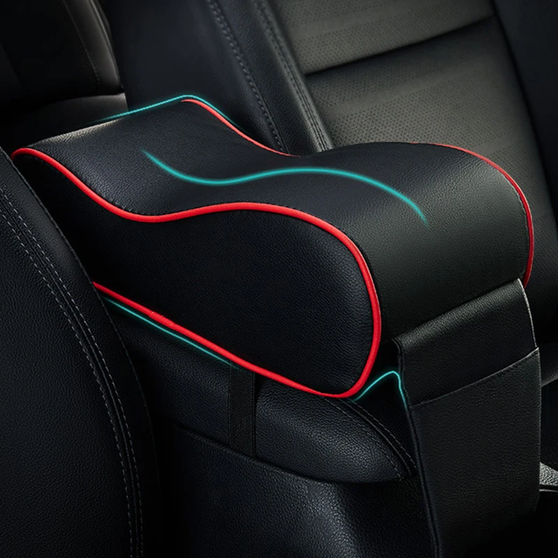 Universal-Soft-Heighten-Leather-Car-Armrest-Pad-Auto-Central-Console ...