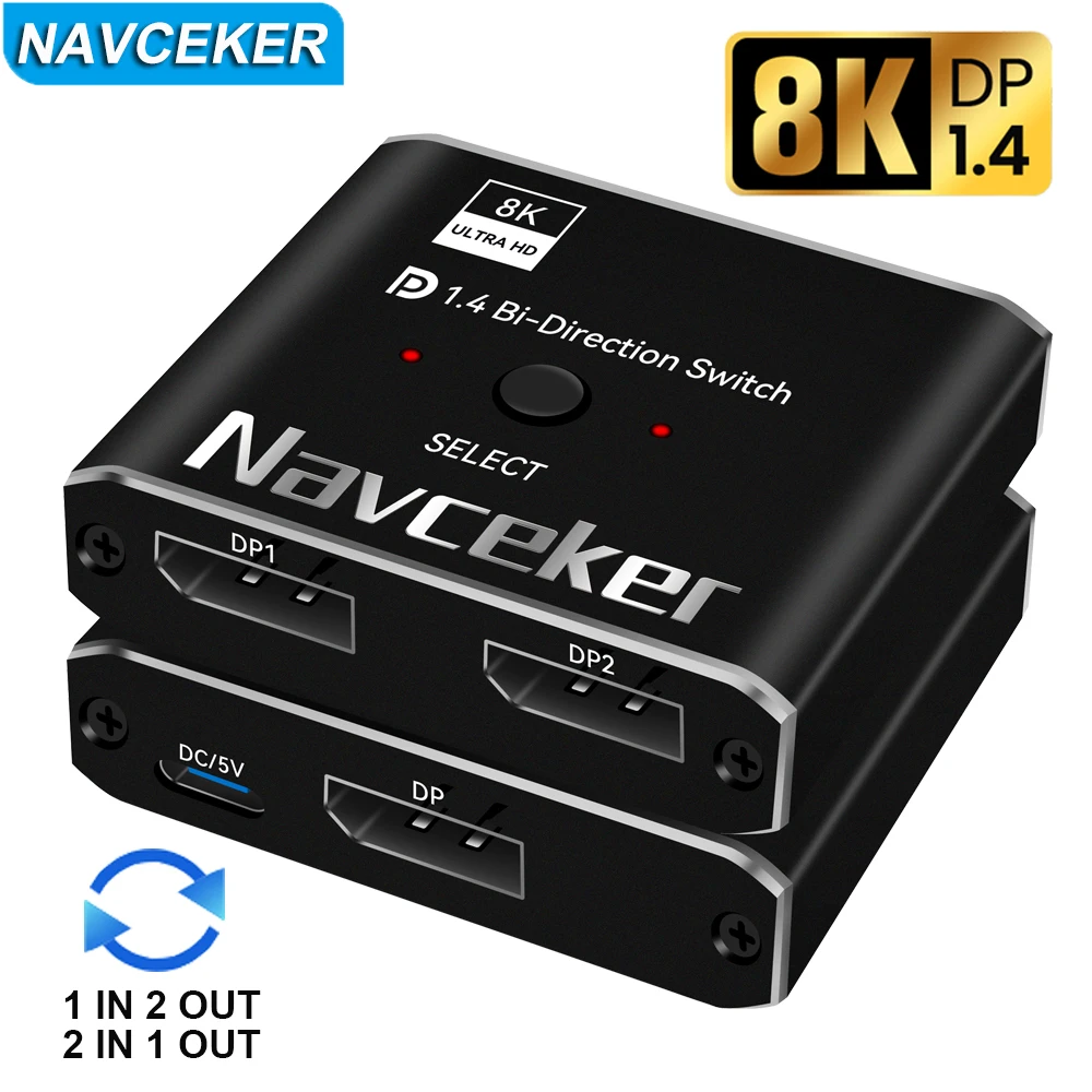 Displayport-1-4-Switch-8K-Displayport-bidirection-splitter-switcher ...