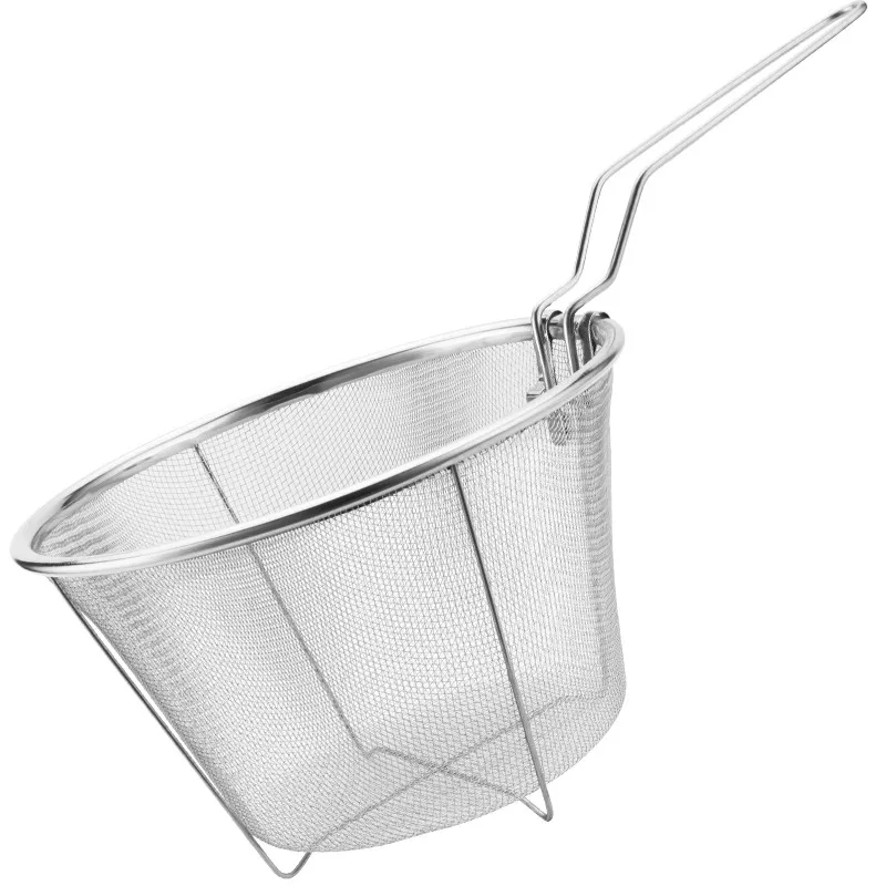304 Stainless Steel Fry French Fries Chef Basket Kitchen Colander Mesh ...