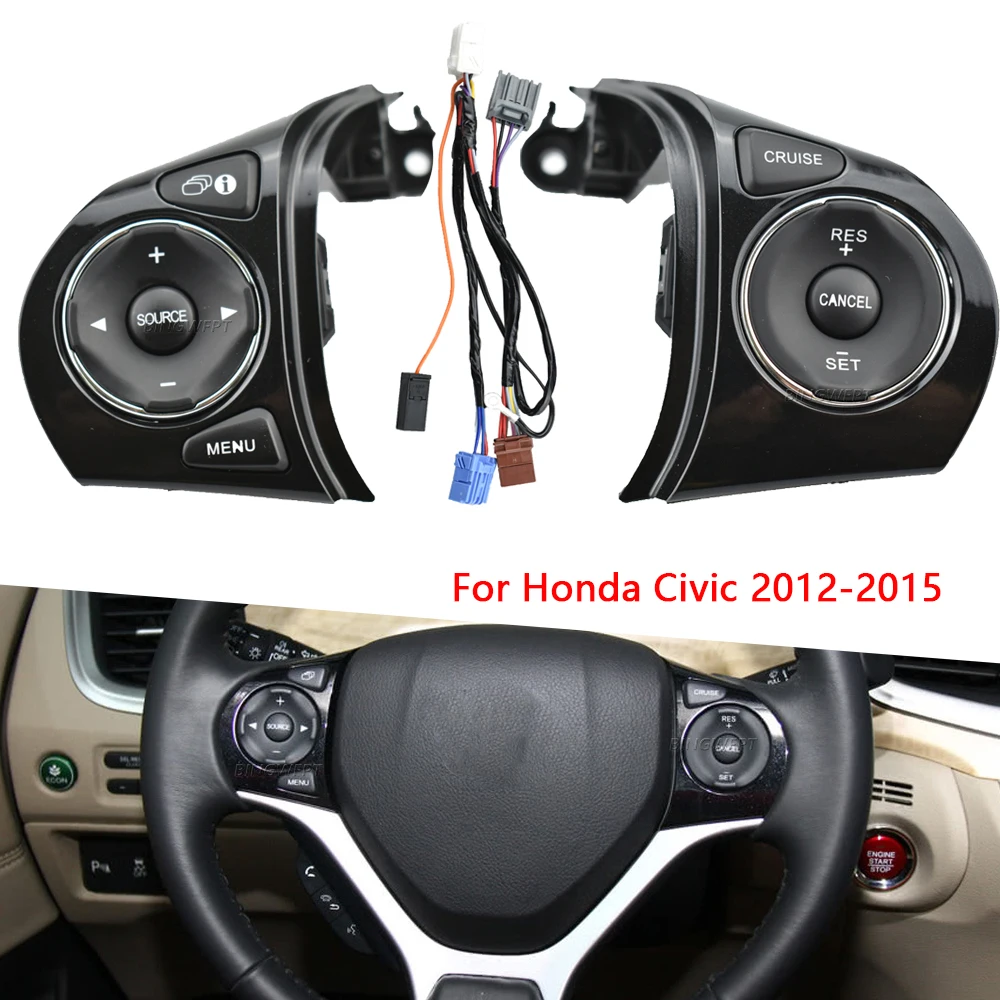 High Quality Steering Wheel Control Switch Cruise Button For Honda Jade ...