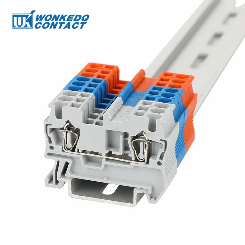 10pcs St2.5 Spring-cage Connection Feed-through Wiring Return Pull Plug ...