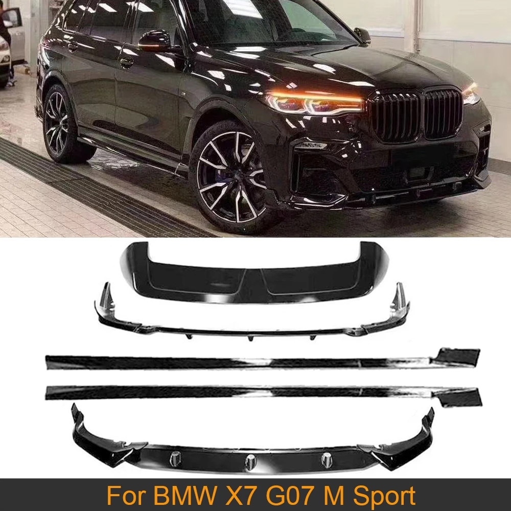 Glossy Black Bodykits For Bmw X7 G07 M Sport 2019 2020 Car Front Bumper ...