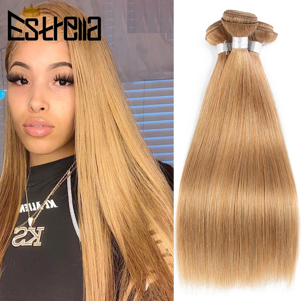Dark Honey Blonde Weave