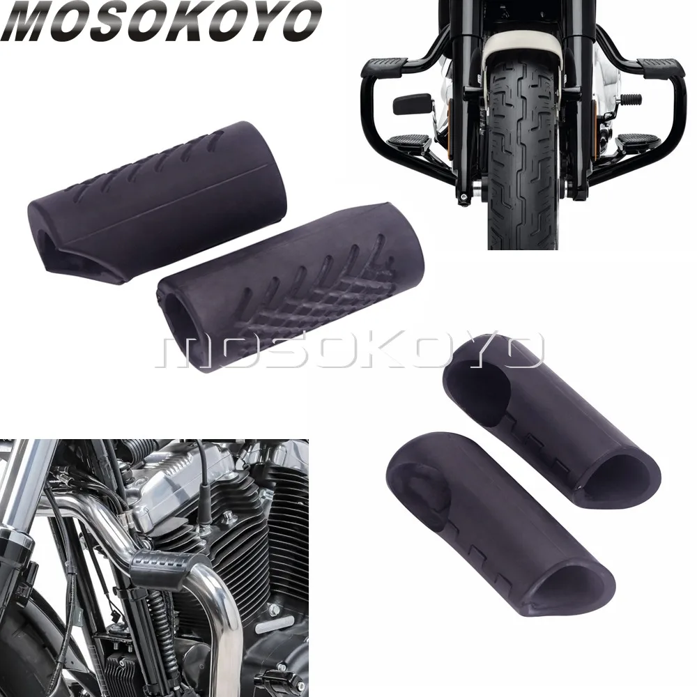 할리 투어링용 엔진 가드 1 3 4 인치 로드 크래시 바 다리 무릎 보호대 고무 커버 소프테일 팻 밥 스트리트 밥범퍼 And 차대 Aliexpress