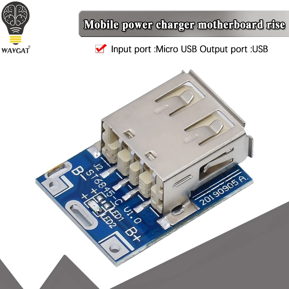 5v Lithium Battery Charger Step Up Protection Board Boost Power Module ...