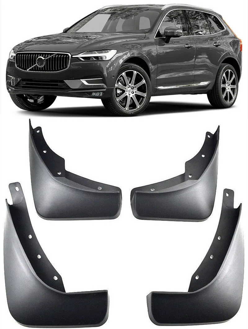 4pcs Molded Car Mudguards Fender Front Rear Mud Flaps For Volvo Xc60 2018 2019 2020 Mudflaps ...