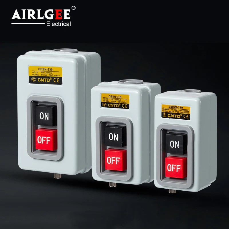 Start-Push-Button-Switch-AC220V-380V-3-phase-BS211B-BS216B-BS230B-Motor ...