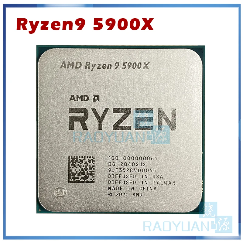 AMD Ryzen 9 5900X R9 5900X 3.7 GHz Twelve Core 24 Thread CPU Processor ...