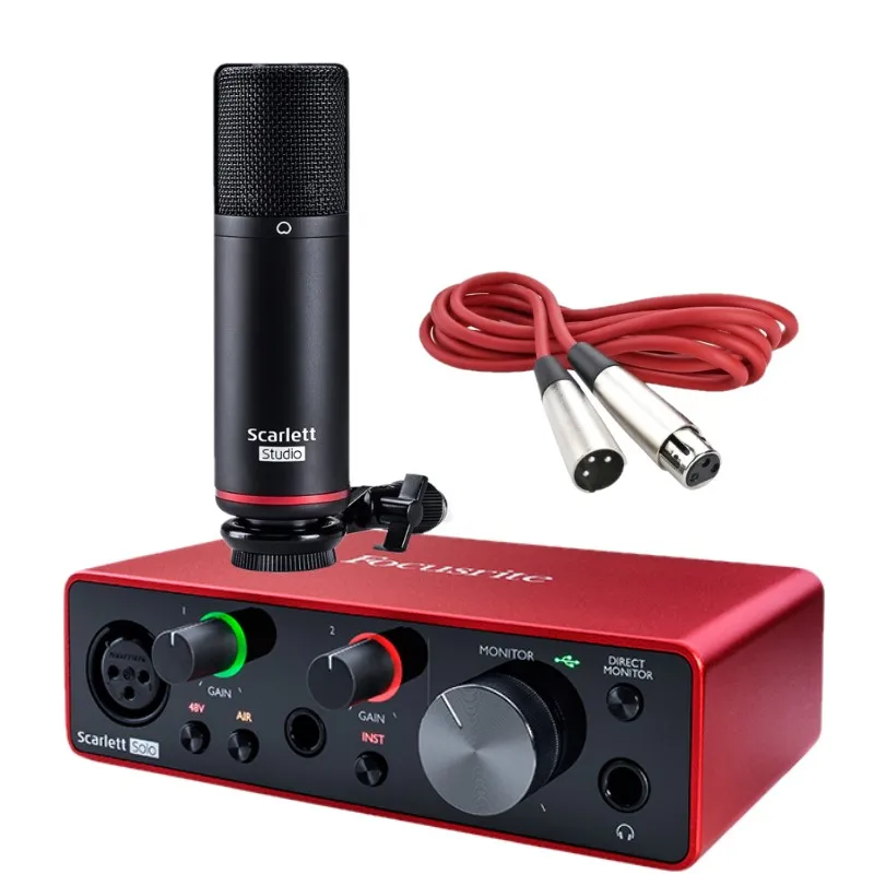Focusrite-Scarlett-Solo-3rd-Gen-USB-Audio-Interface-Sound-Card-CM25 ...