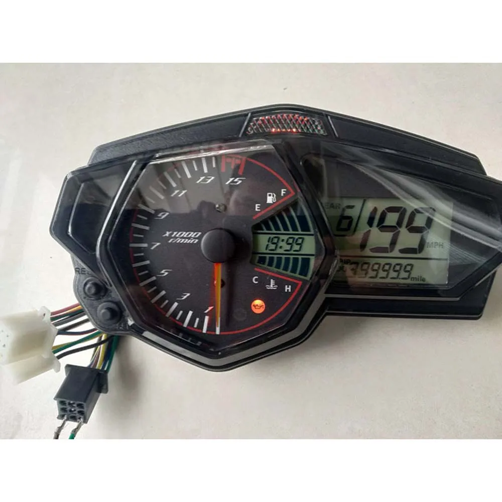 Motorcycle Modified Lcd Meter Speed Speed Adjustable Water Temperature ...
