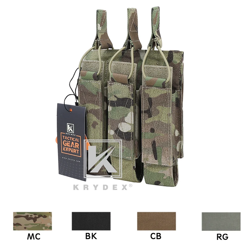 Krydex Tactical Modular Triple Magazine Pouch For Mp5 Mp7 Kriss Molle ...