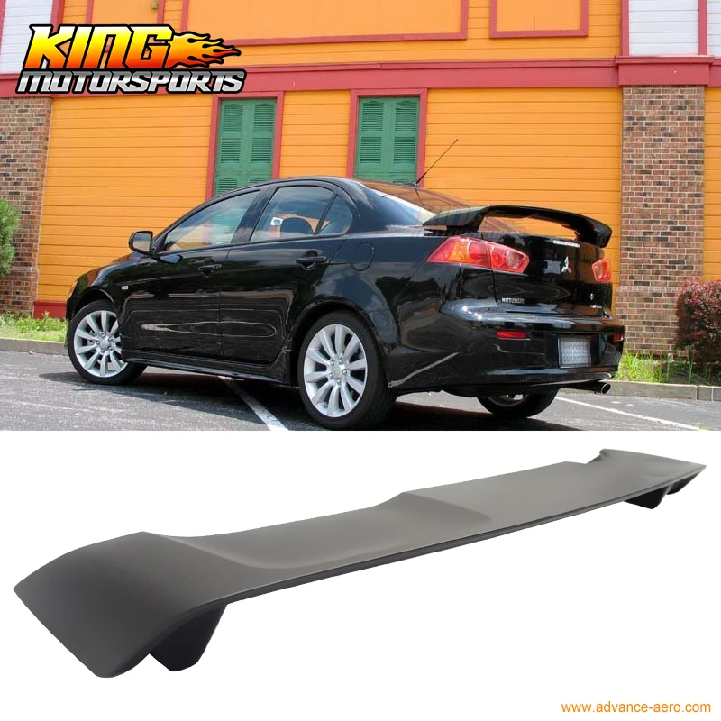 Fit For 08-15 Mitsubishi Lancer Rear Trunk Spoiler Oe Style Abs Painted ...