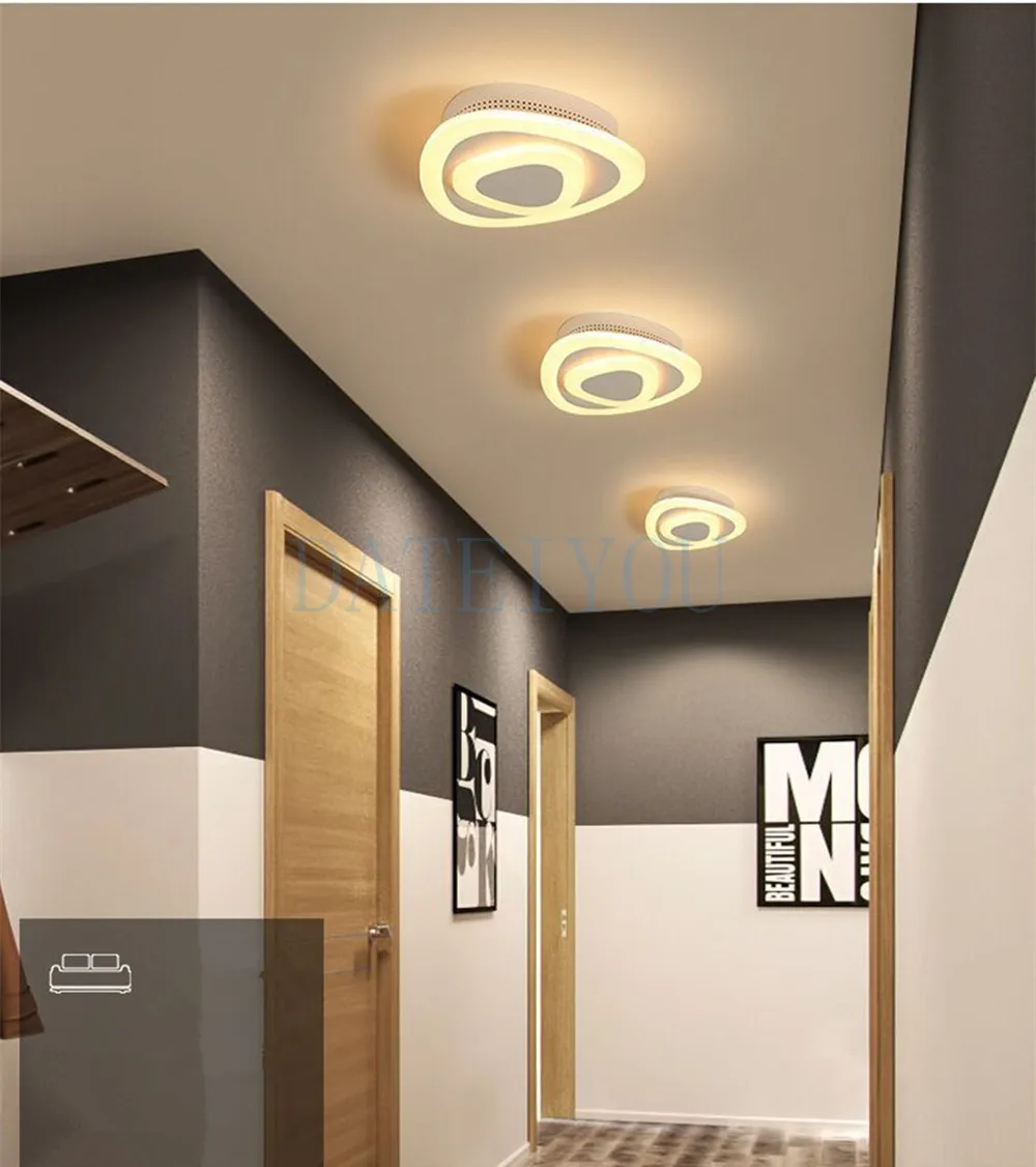 Modern simple creative led cloakroom lighting vestibule into the porch ...