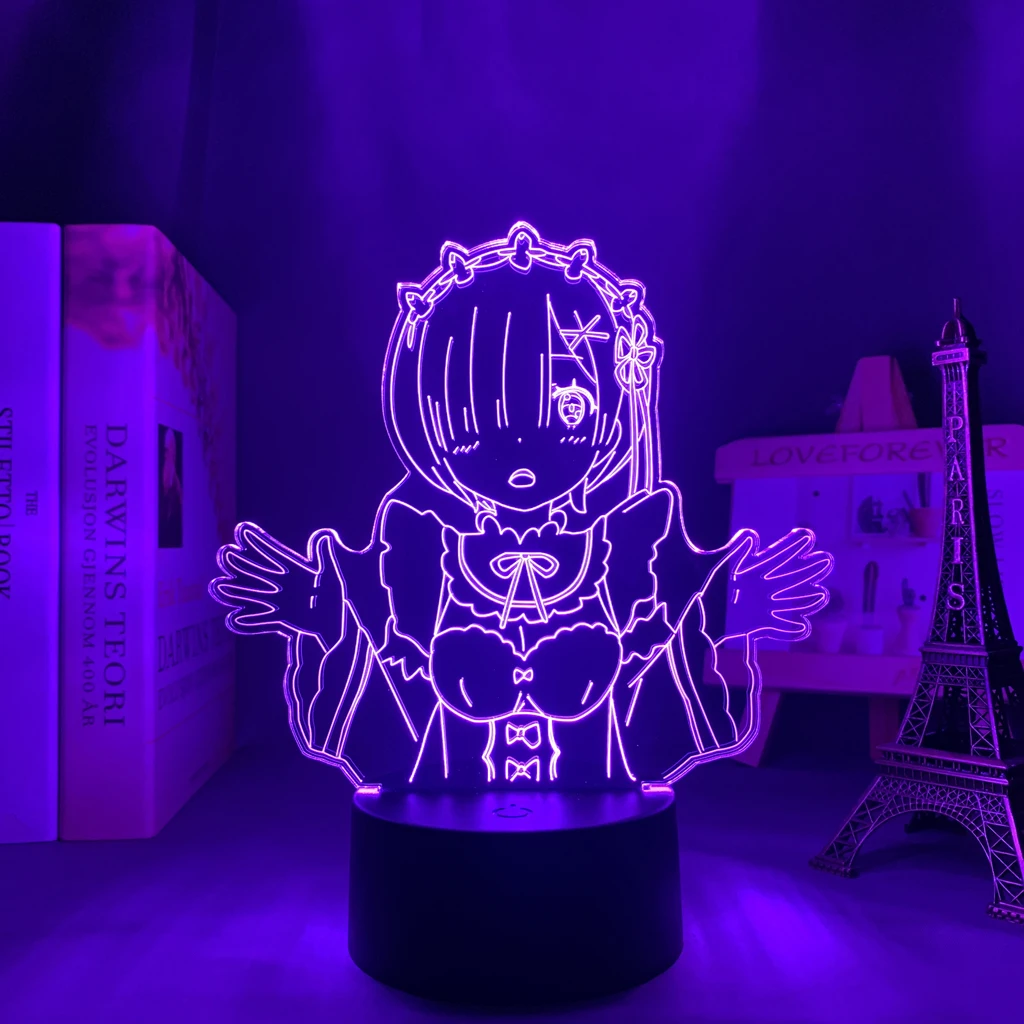 Anime Led Night Light Re Zero Starting Life In Another World Nightlight ...