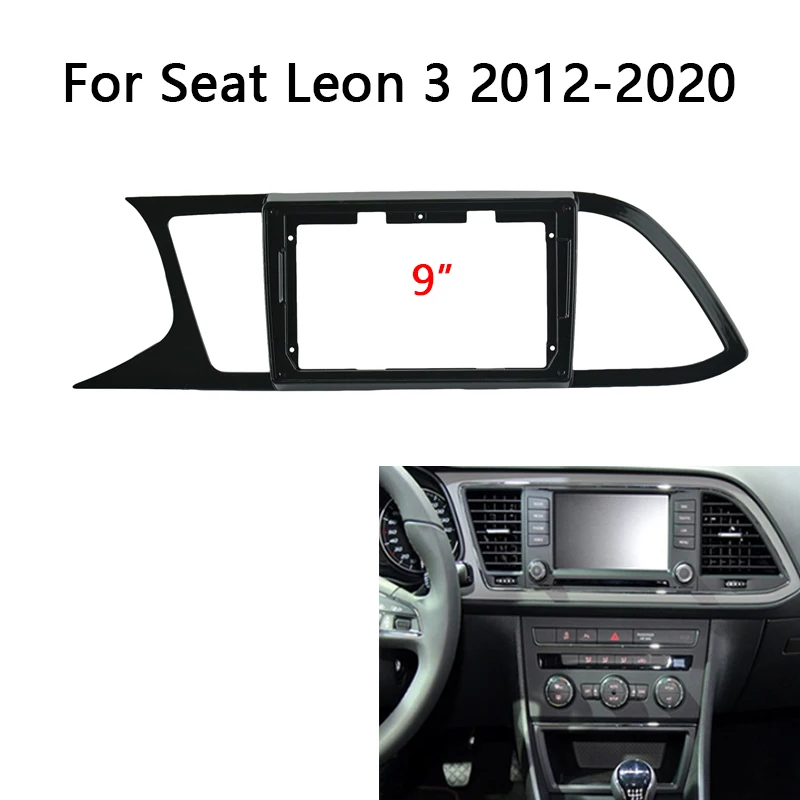 9-2-Din-Head-Unit-Car-Radio-Fascia-For-Seat-Leon-3-2012-2020-Auto ...