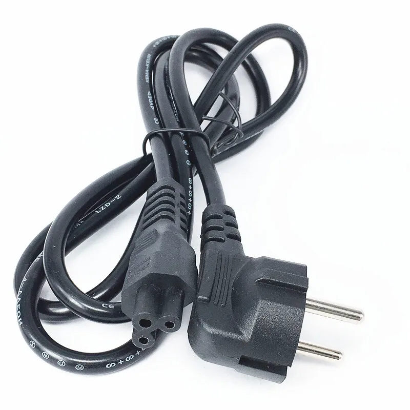 EU European AC Power Cord Euro IEC C5 Cloverleaf Power Lead Extension Cable 1.2m 1.5m 1.8m For ...
