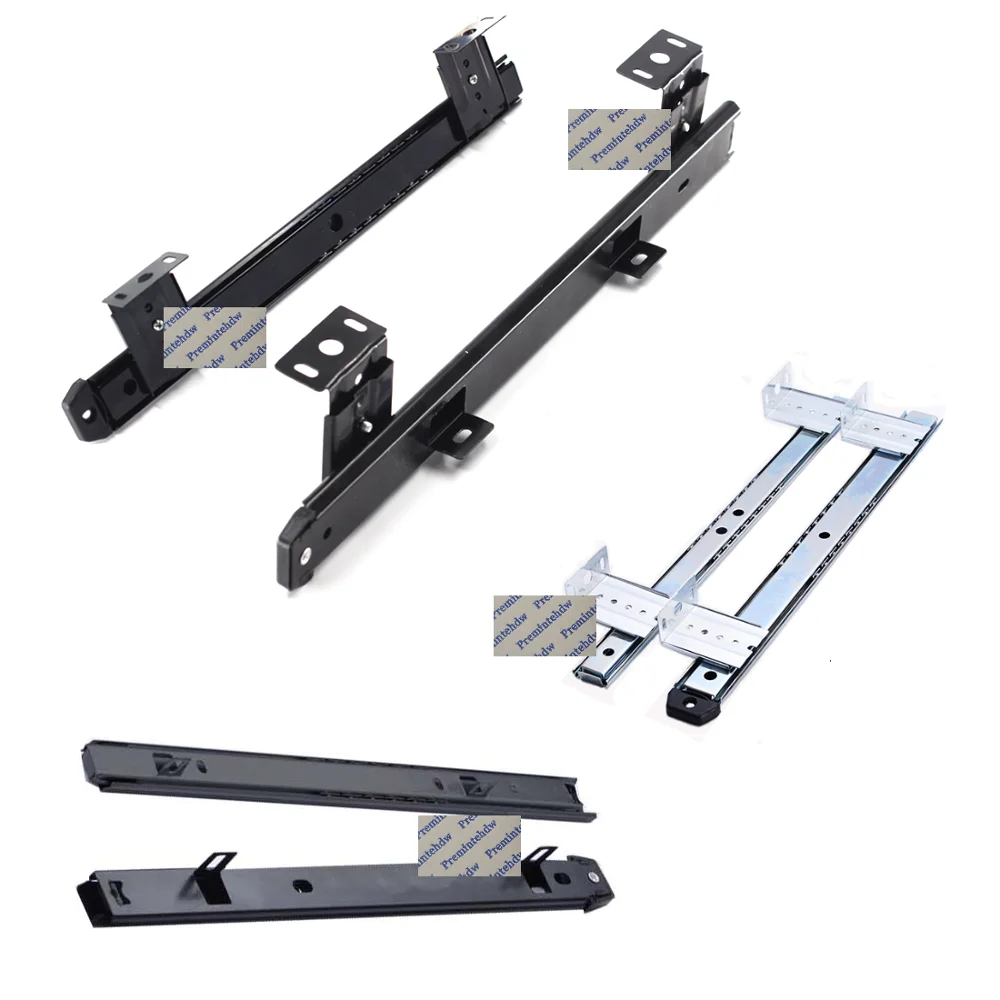 1Pair Ball Bearing Pull Out Slide For Plastic Wooden Keyboard Tray ...