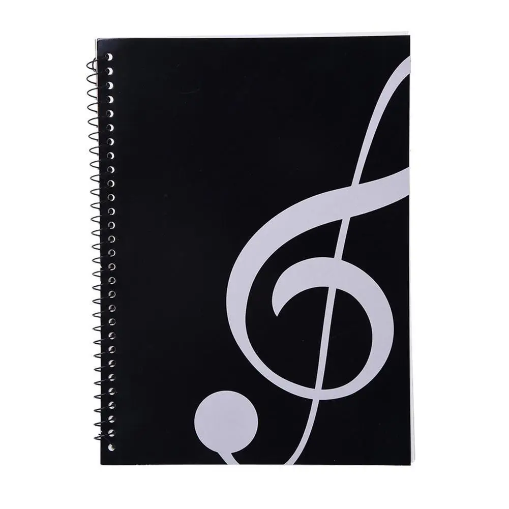 50-Pages-Music-Sheet-Spiral-Notebook-Stave-Staff-Manuscript-Paper ...