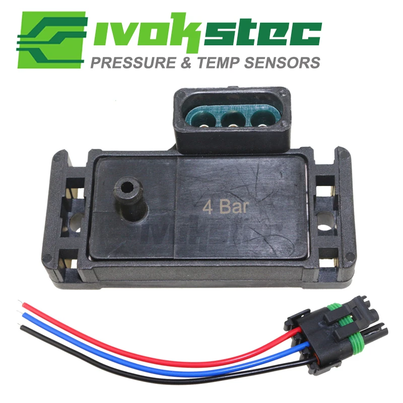 4 Bar 12223861 16040749 Turbo Intake Air Boost Pressure Map Sensor For ...
