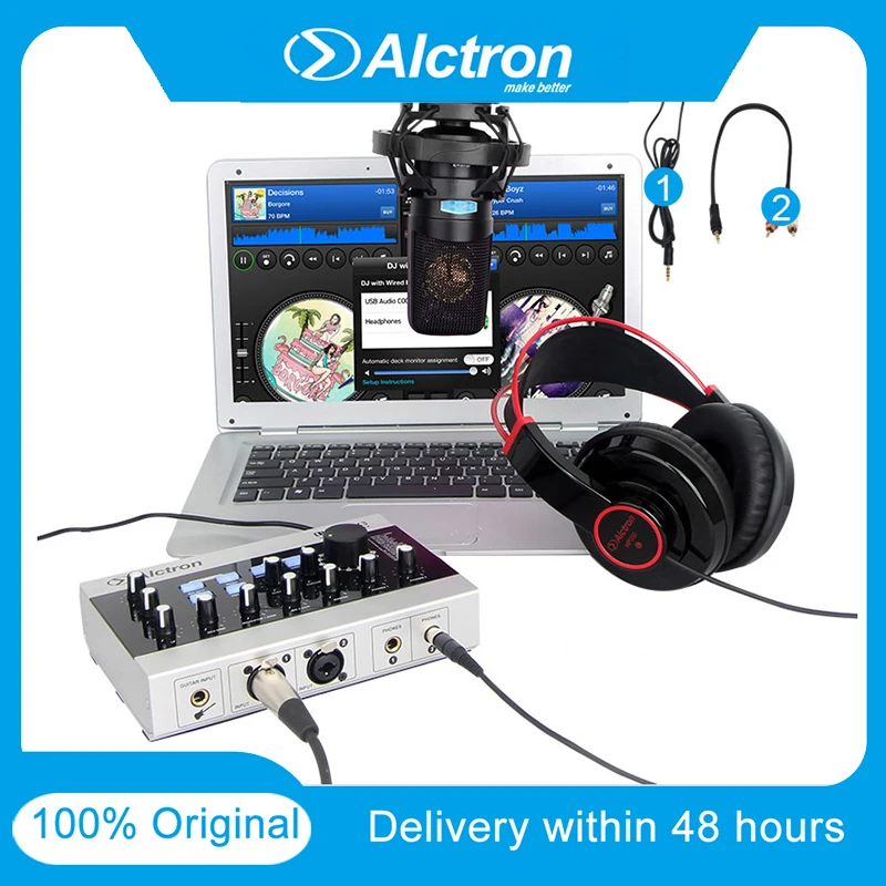 Alctron micrófono U16K MK3, interfaz de grabación de Audio ...