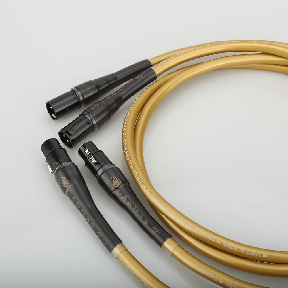 HI End Hexlink Golden 5 C XLR Interconnect cable pair 1M Balance Signal Wire|interconnect cable ...