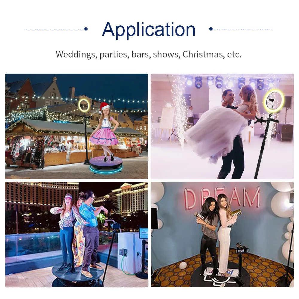 Portable Spinning 360 Degree Photo Booth for Wedding Events