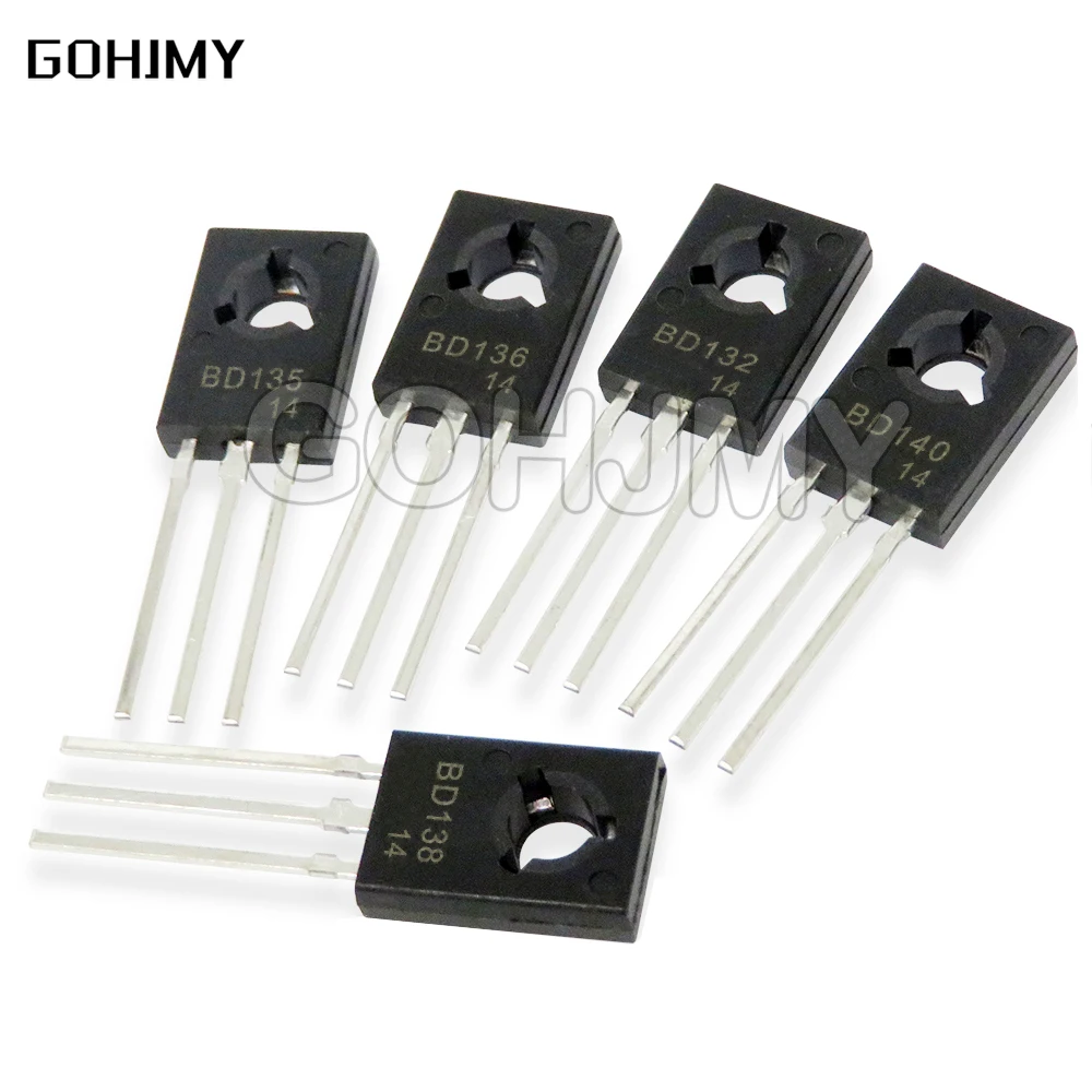 20PCS BD135 BD136 BD138 BD131 BD132 BD137 BD139 BD140 TO-126 NPN Power ...