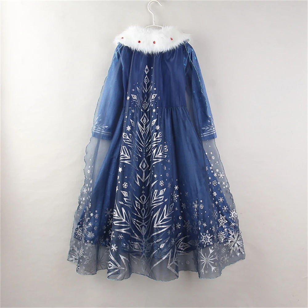 Frozen 2 Elsa Dress girls Party Vestidos Cosplay New Year Clothes Anna ...