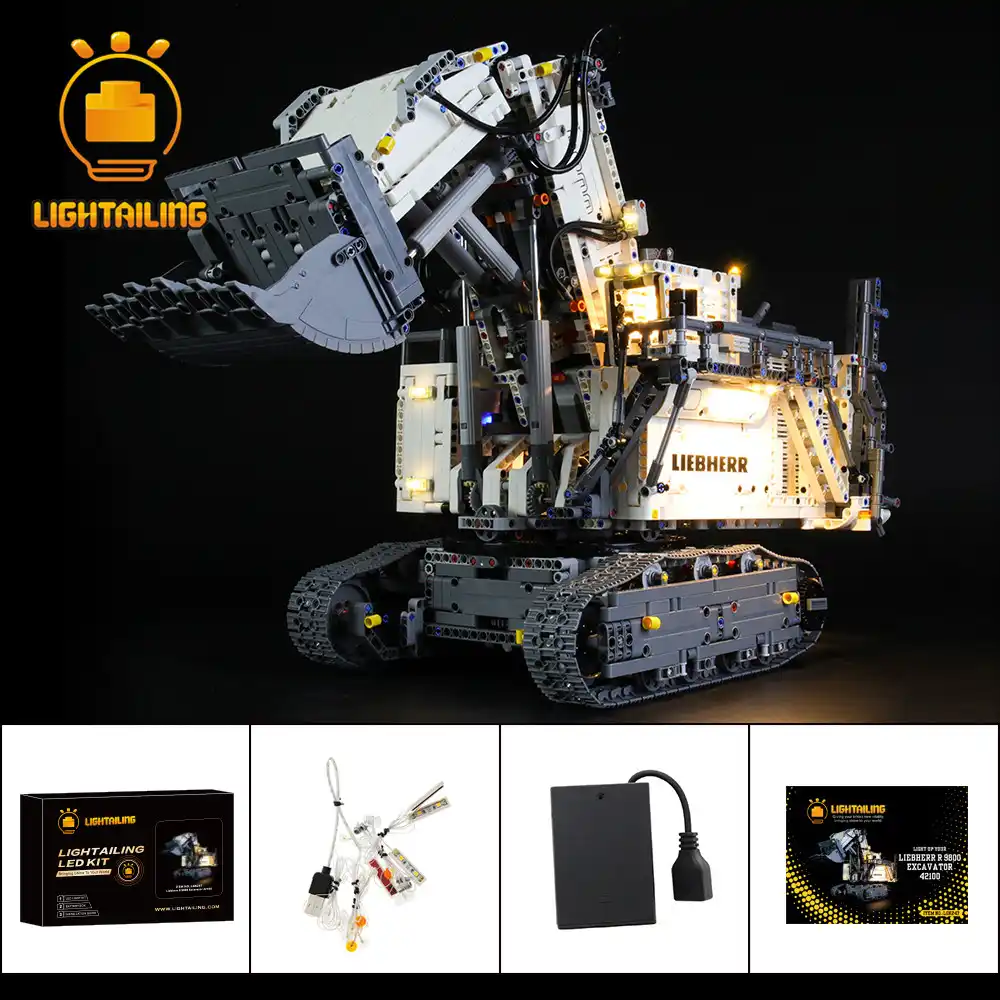 Led light kit for 42100 Technic Liebherr R 9800 Excavator Toy Building ...