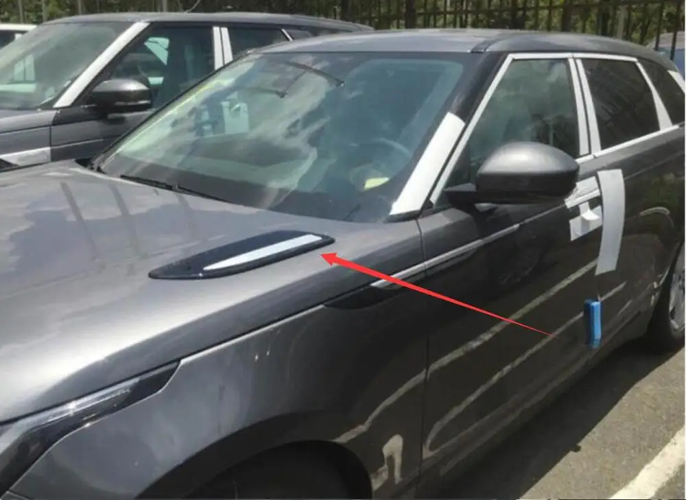 For-Range-Rover-Velar-2017-2018-Car-Accessories-ABS-Chrome-Hood-Air ...