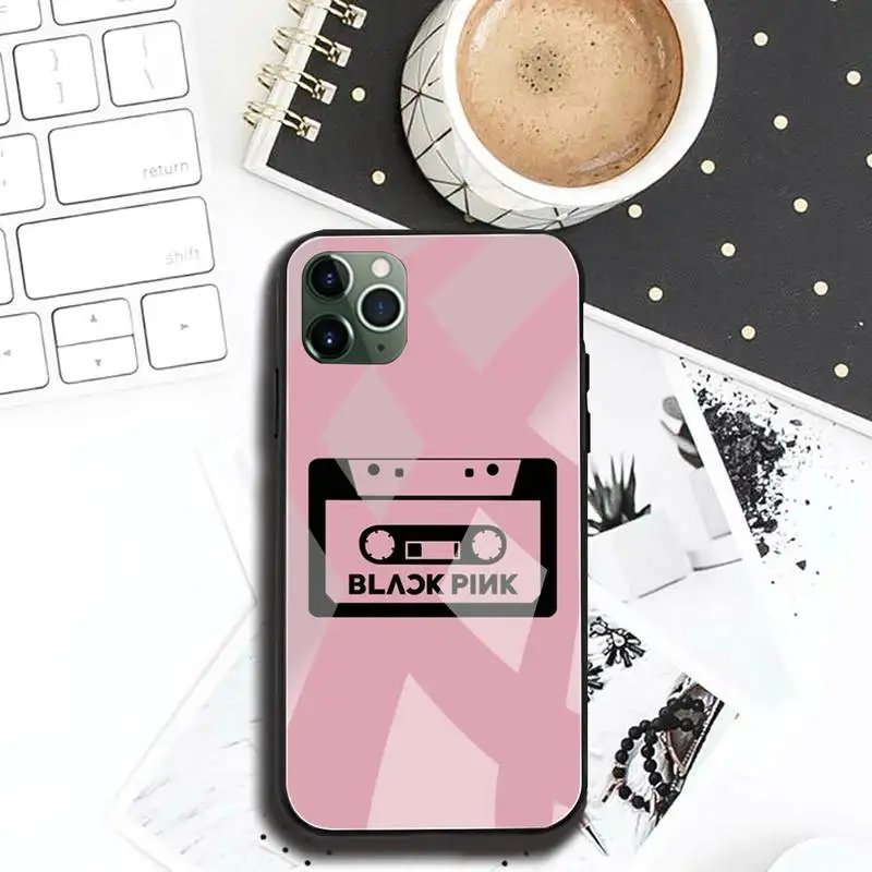 Blackpink's Lisa Phone Case Tempered Glass For iPhone - KawaiiMerch.com