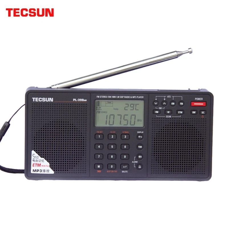 Tecsun-PL-398MP-Stereo-radio-portatil-AM-FM-Full-Band-Digital-Tuning ...