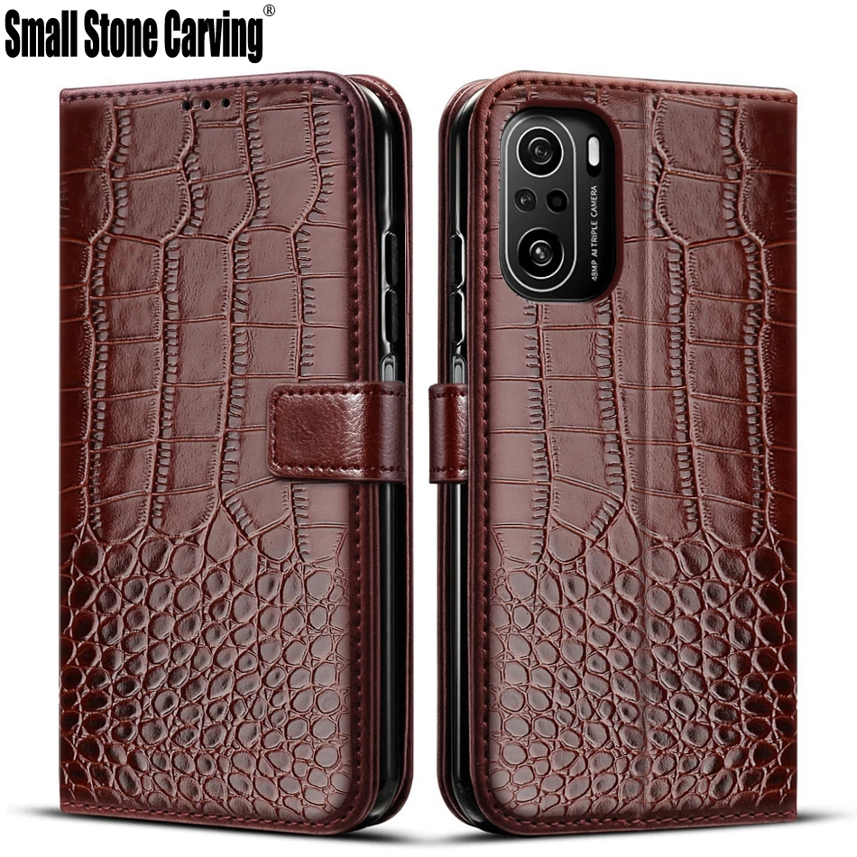 For Poco F3 Case Flip Soft Leather Silicone Phone Case For Xiaomi Poco ...