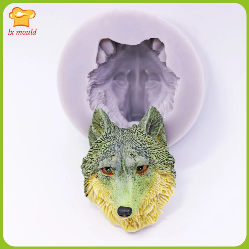 Craft Supplies & Tools Ceramics & Pottery 3D Wolf Head Skull Silicone ...
