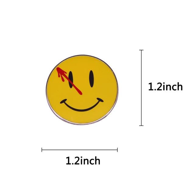 Watchmen Smiley Face Pin