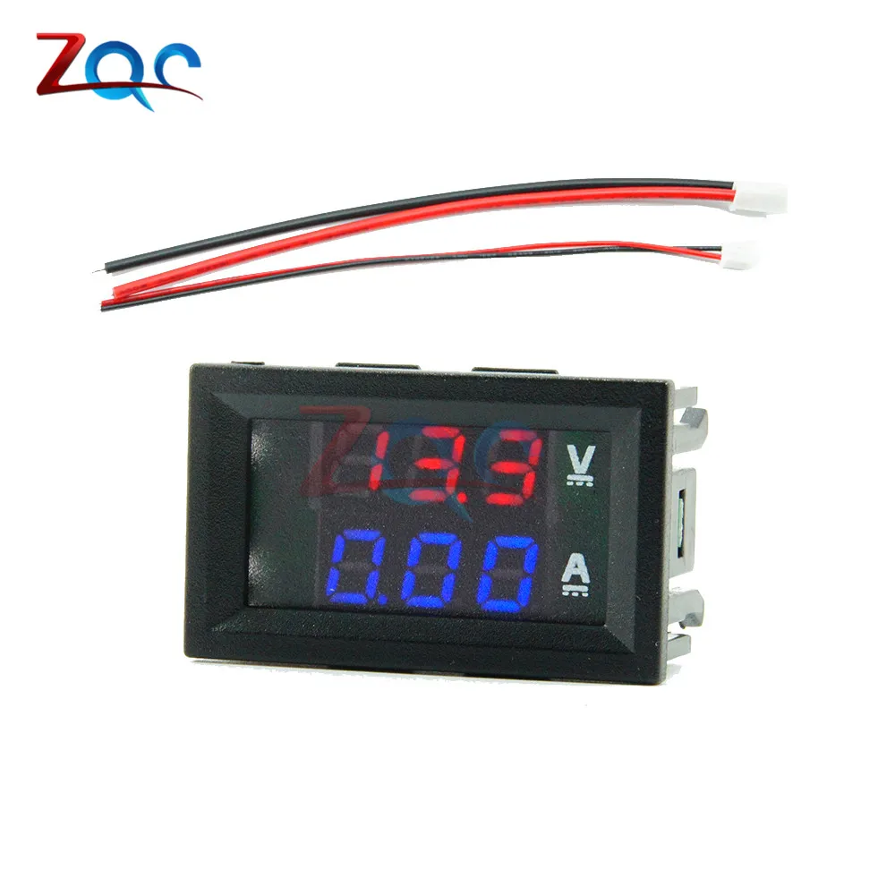 Mini-Digital-Voltmeter-Ammeter-DC-0-100V-DC-7-110-10A-Voltage-Current ...