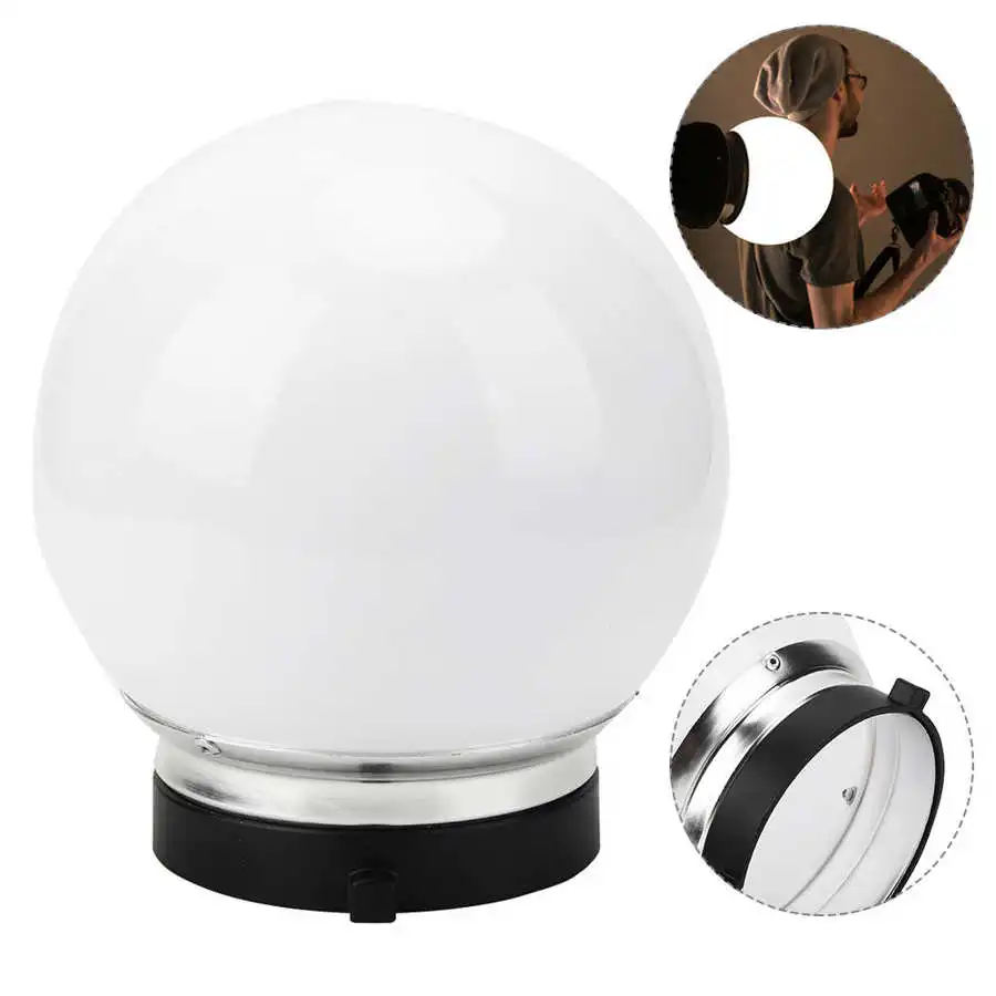 15cm-Soft-Light-Diffuser-Ball-General-Flash-Lampshade-for-Bowens-Mount ...